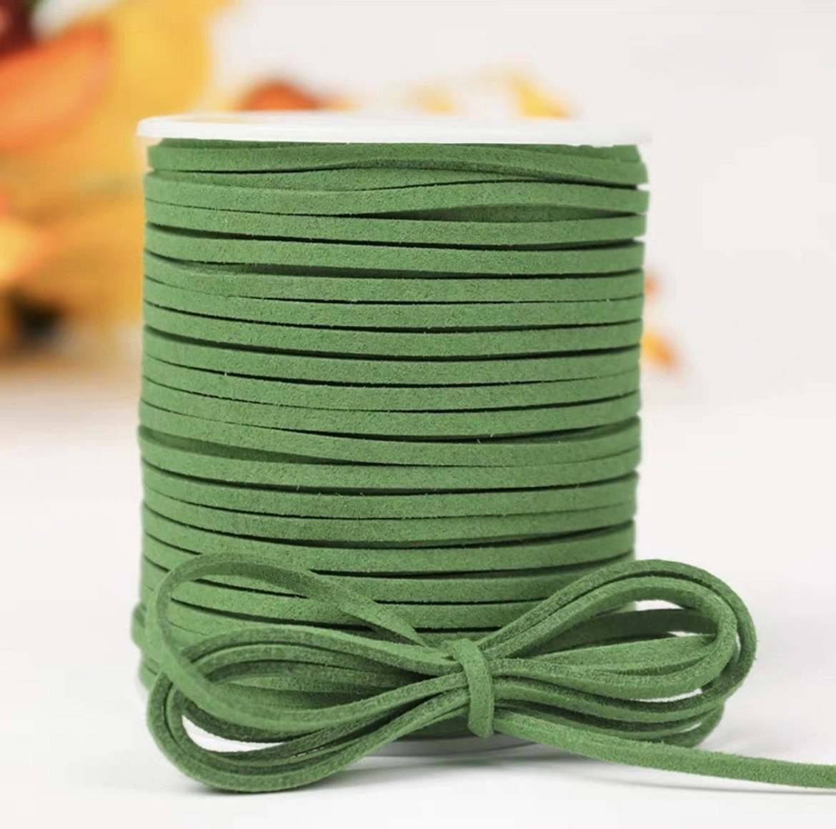 Cuộn dây nhung da lộn trang trí hoa buộc hộp quà, làm nơ, làm đồ handmade